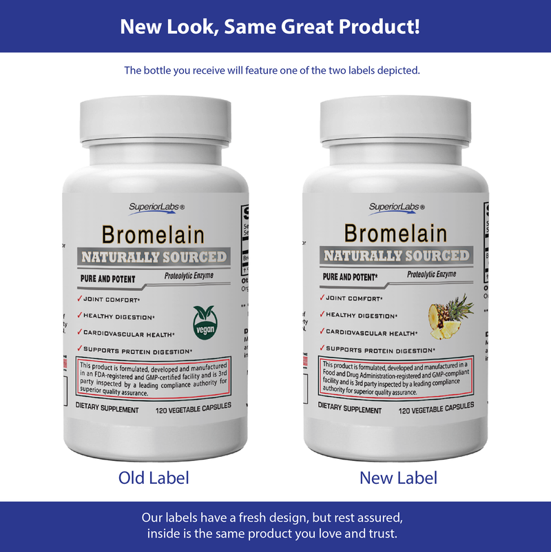 Bromelain Supplement | Pineapple Extract 500 mg | Superior Labs